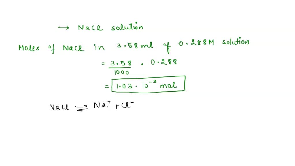 Question 1 (1 point) Calculate the molarity of sodium ions in a solution made by mixing 3.58 ml ...
