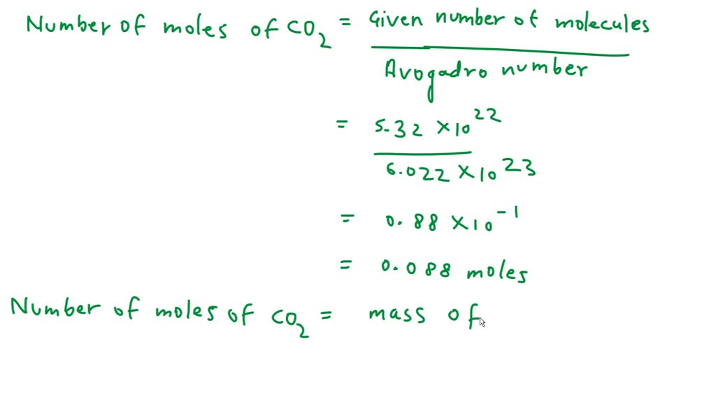 how many grams are in 5.32 • 10^22 molecules of CO2