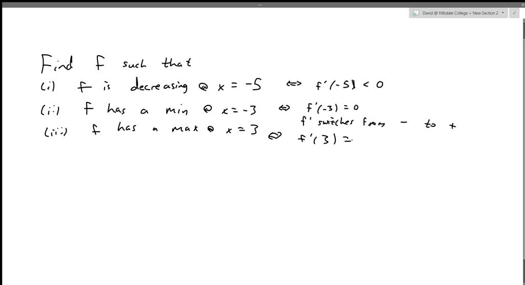 For this week's discussion, you are asked to generate a continuous and differentiable function f ...