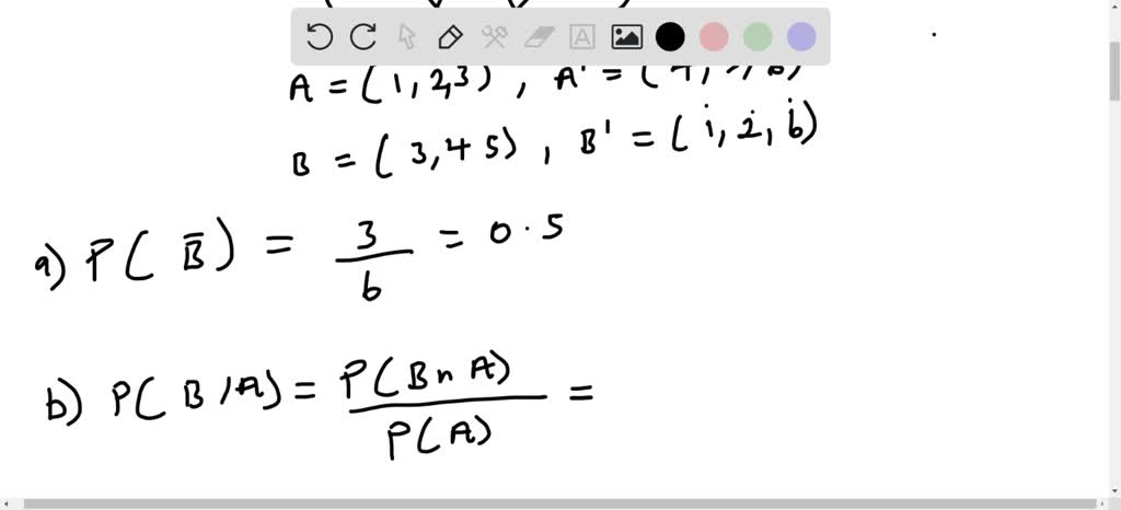 SOLVED: A sample space contains six sample points and events A, B, and ...