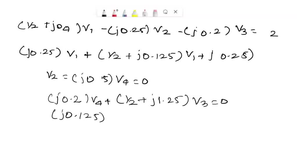 SOLVED: Write nodal admittance equations for the circuit of Fig. 1 ...