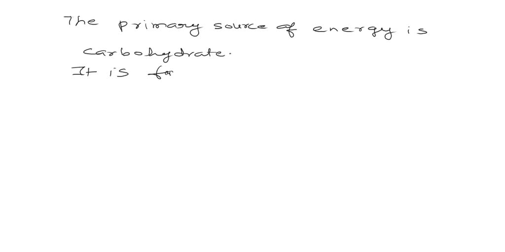 SOLVED: The primary substrate (fuel source) for the second energy ...