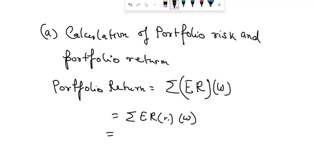 b) Risk and Return features of two securities X and Y are given below ...
