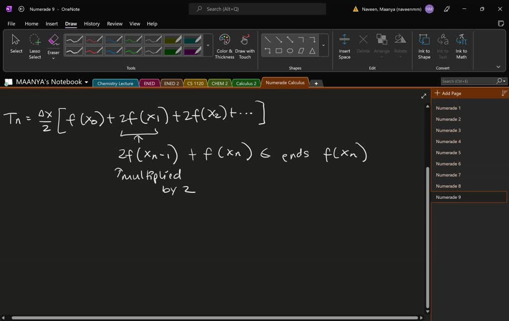 SOLVED: 10-4 Compute the following estimate of f(x) dx using =f(x) the graph in the figure. T(4 ...