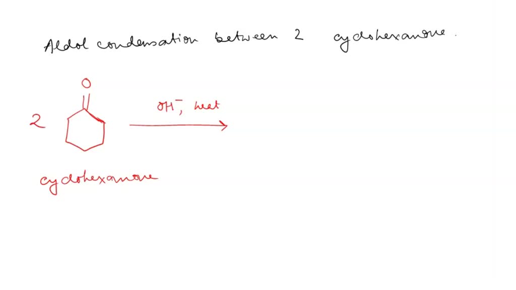 SOLVED: The aldol reaction of cyclohexanone produces which of these ...