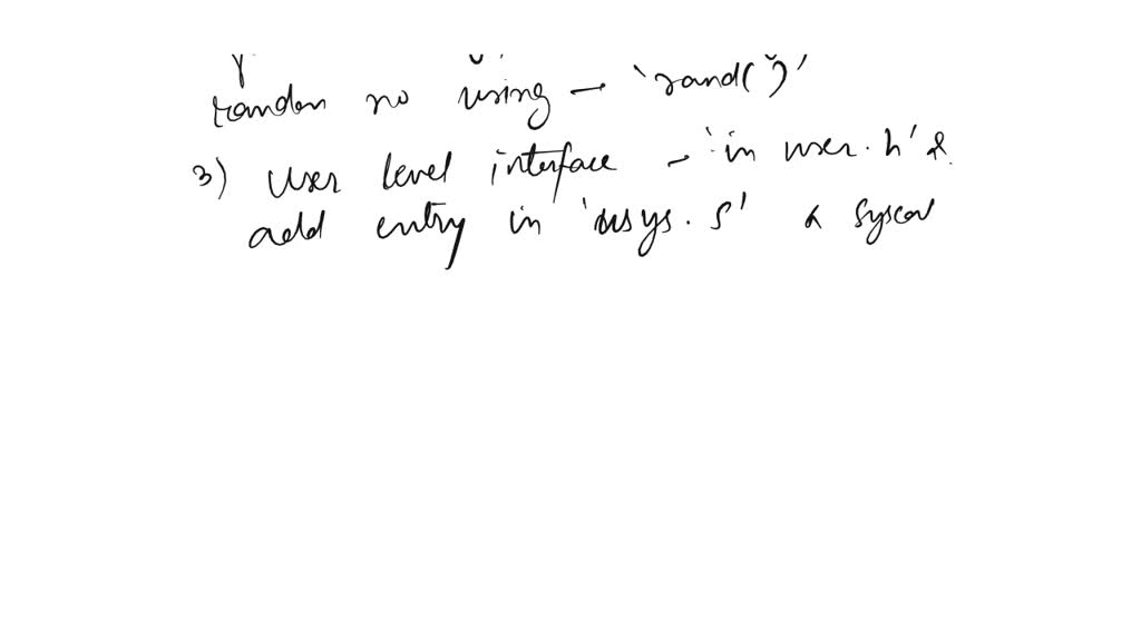 Solved Implementing A Random Number Generator On Xv6 You Will Be Creating A System Call To 5389