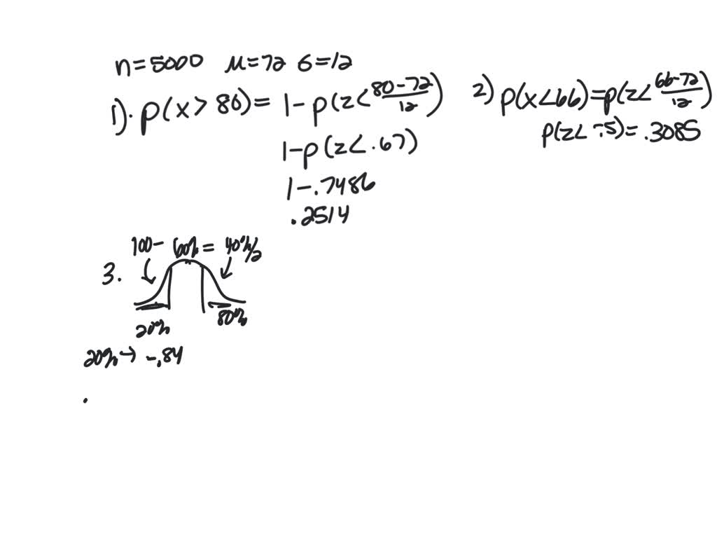 SOLVED: Project 4: Assume you have a normal distribution of 5000 test ... SOLVED: Project 4: Assume you have a normal distribution of 5000 test ...