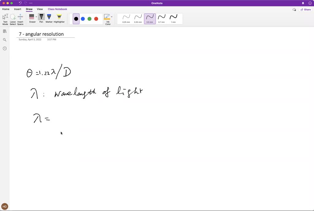SOLVED: What is the angular resolution limit (degrees) set by diffraction for the 274-cm mirror ...