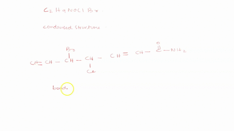 SOLVED:Draw one Lewis structure, one line angle formula, and one ...