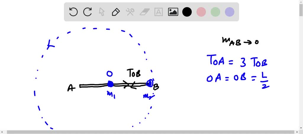 SOLVED: A rigid massless rod is rotated about one end in a horizontal ...
