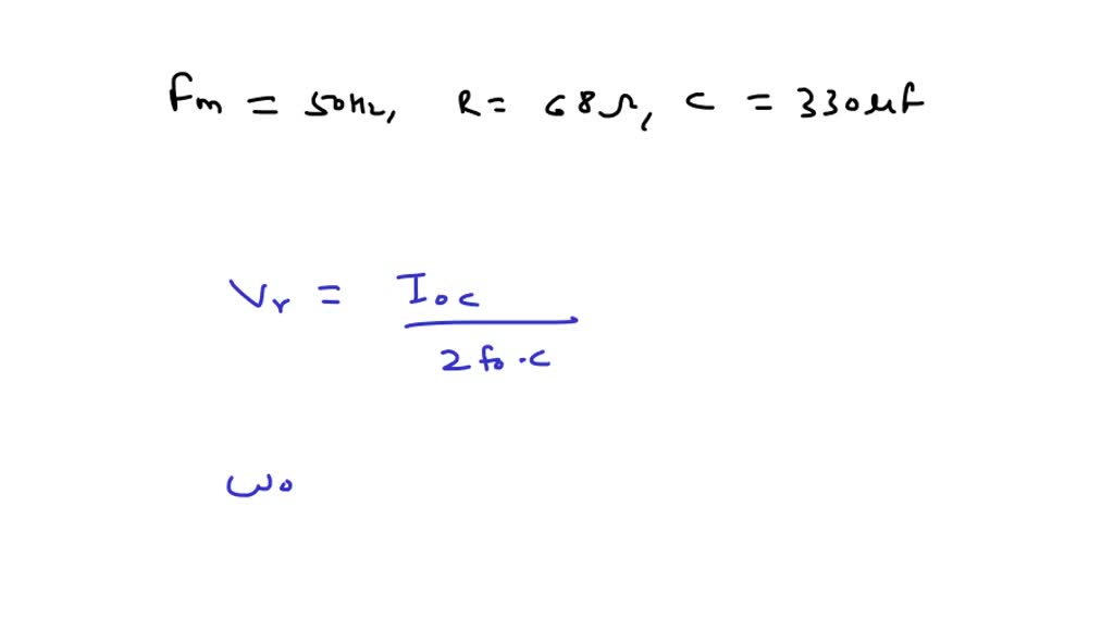 Solved A Single Phase Full Bridge Diode Rectifier Incorporates A Capacitive Output Filter With