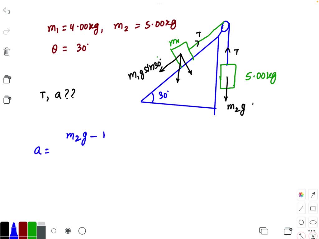 SOLVED: A 4.00-kg object A is connected with a massless string across a massless, frictionless ...