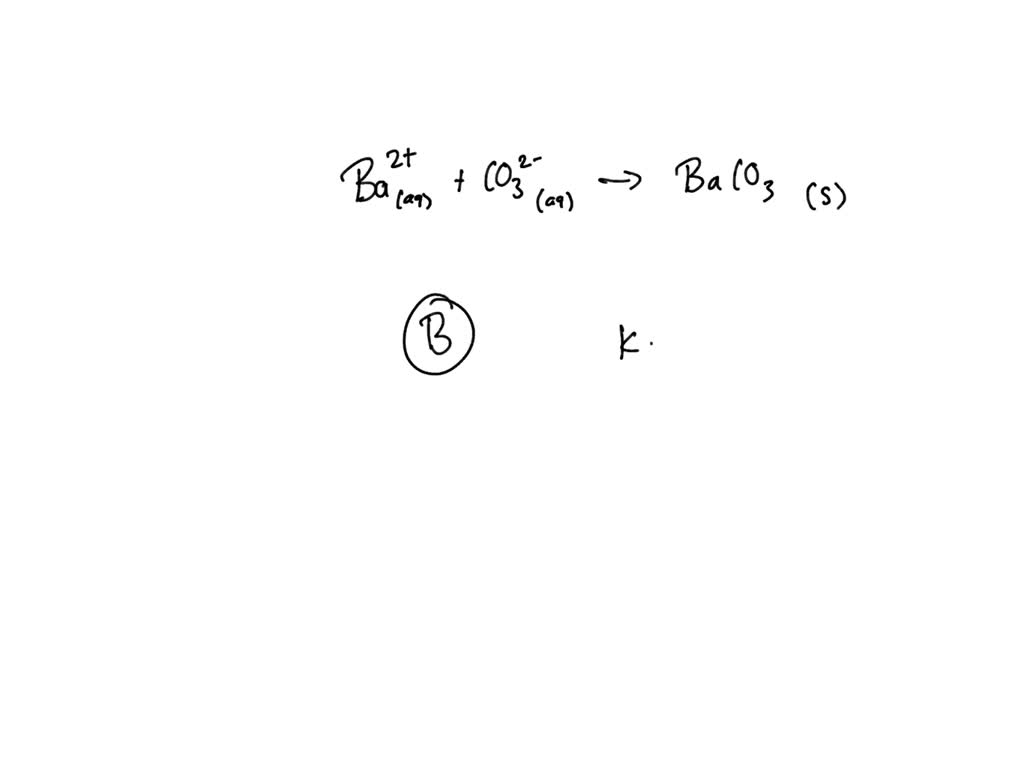 SOLVED: Write the precipitation reaction for calcium chloride in ...