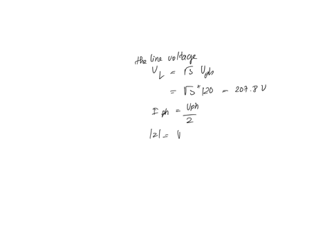 A 3-phase voltage source has a phase voltage of 120 V and supplies a ...