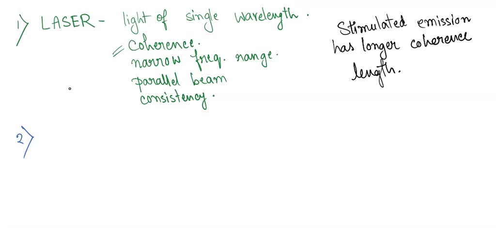SOLVED: LASER is an acronym for "light amplification by stimulated ...