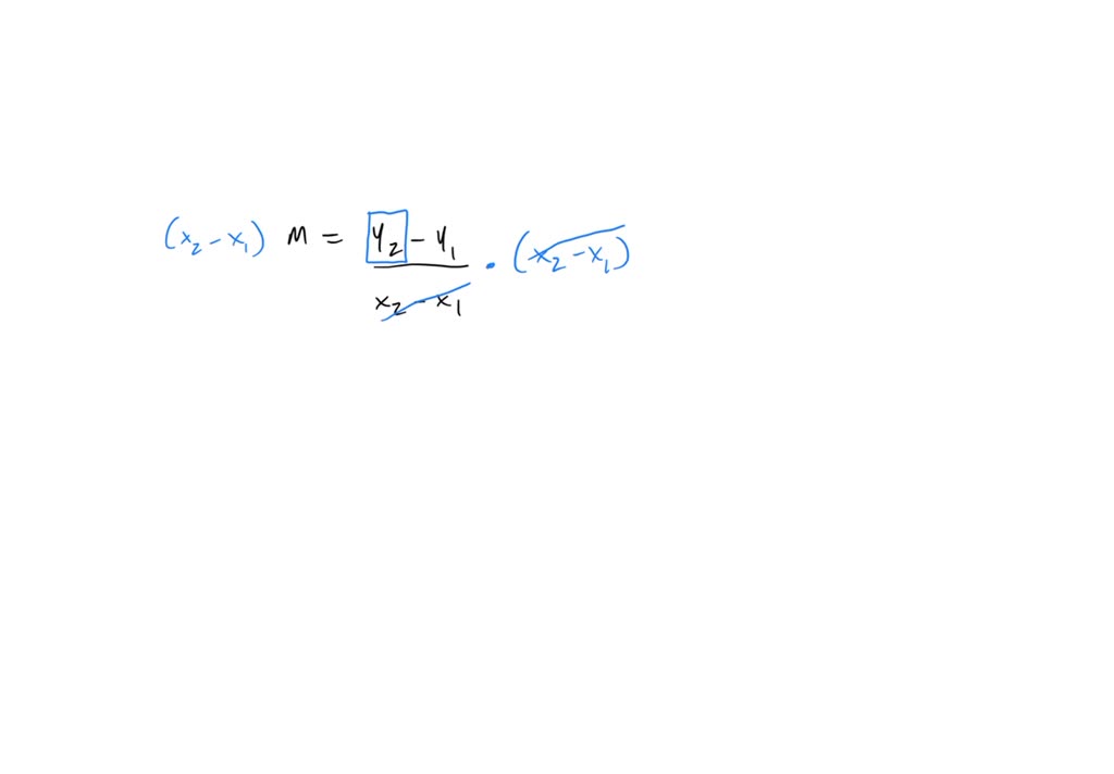 SOLVED: The slope, m, of a linear equation can be found using the ...