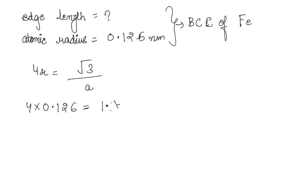 SOLVED: iron forms bcc unit cells that are 2.87e-8 cm on a side . If each bcc unit cell contains ...