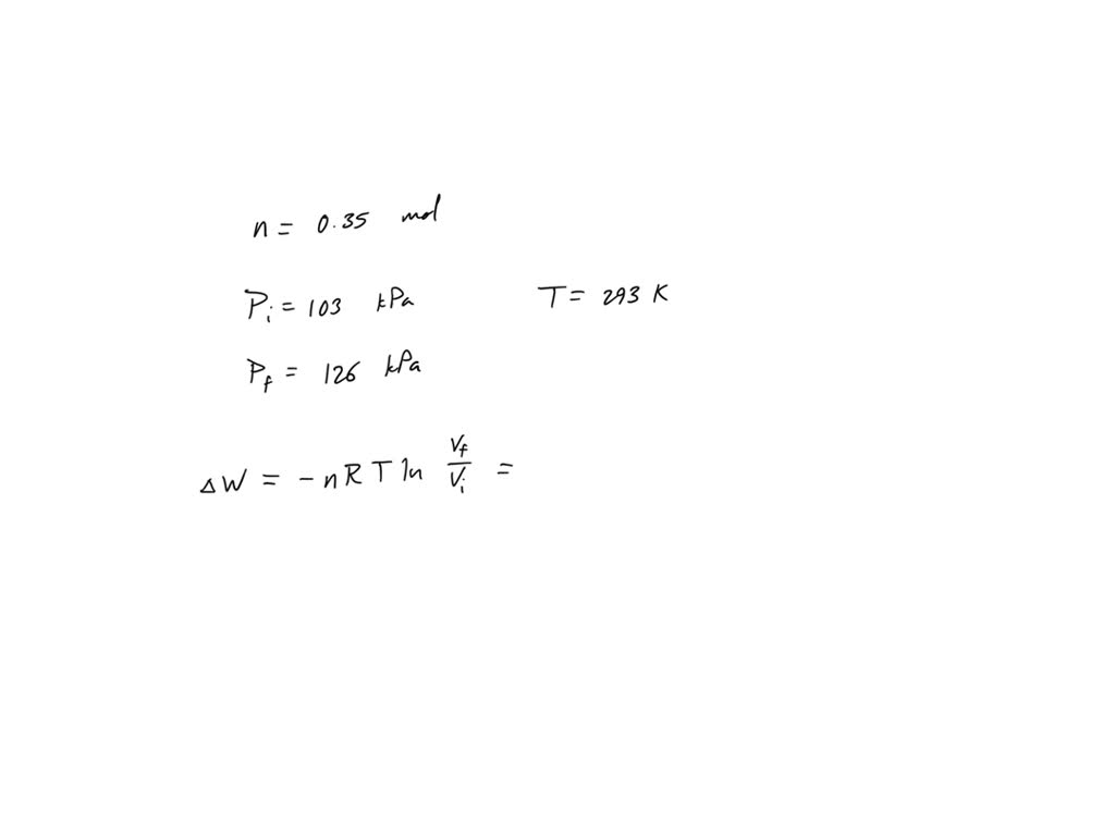 SOLVED: A piston is pushed down into a metal cylinder that is filled ...