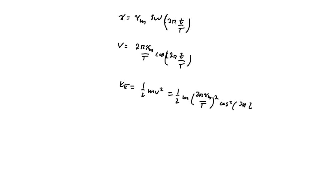 SOLVED: Q2. An object oscillating in simple harmonic motion has a time period T. The first graph ...