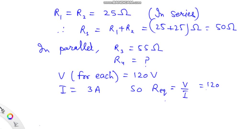 SOLVED: 9. Consider two circuits: one contains two resistors wired in series, each with a ...