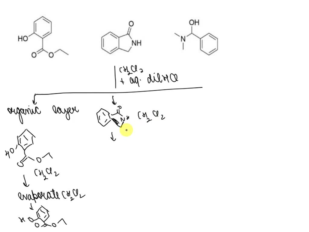 SOLVED: Acid-Base Extraction Flow Chart Using acid-base extraction ...