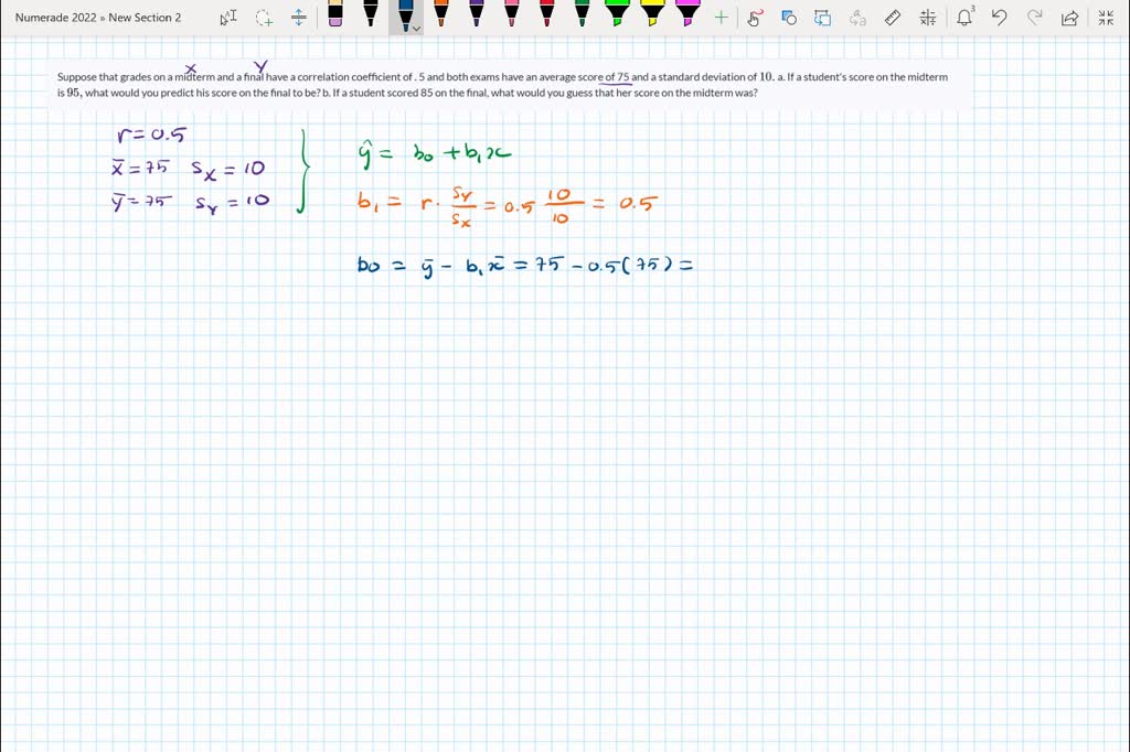 SOLVED: Using the data in the Excel file Student Grades, construct a scatter chart for midterm ...