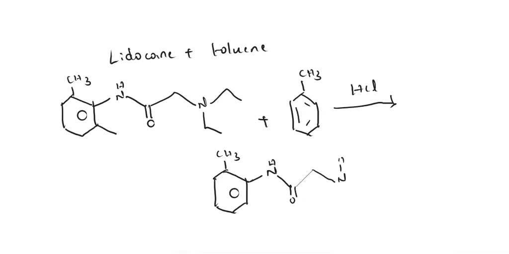 SOLVED: Draw a separation scheme for extracting lidocaine from toluene. Assume you have at hand ...
