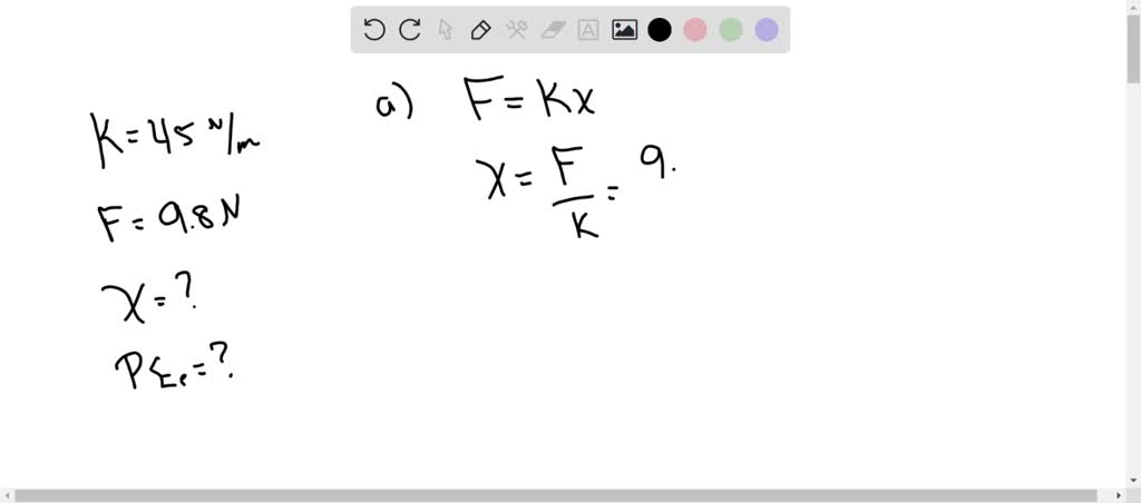 SOLVED: a rubber band has a force constant of 45 N/m. when the rubber ...