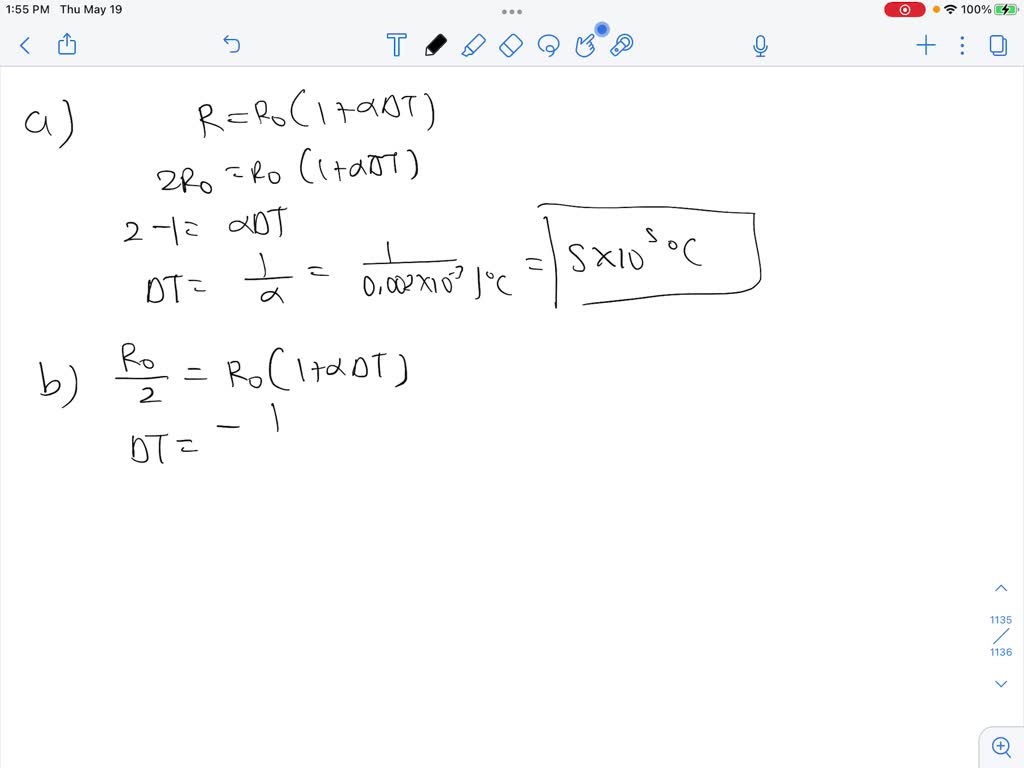 SOLVED: (a) To what temperature must you raise a resistor made of ...