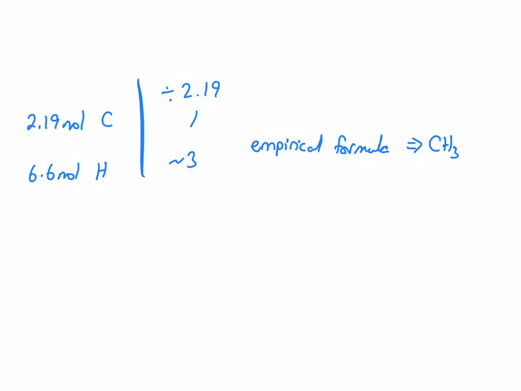 SOLVED: An unknown compound has the following chemical formula: C2Hx where 1 stands for a whole ...