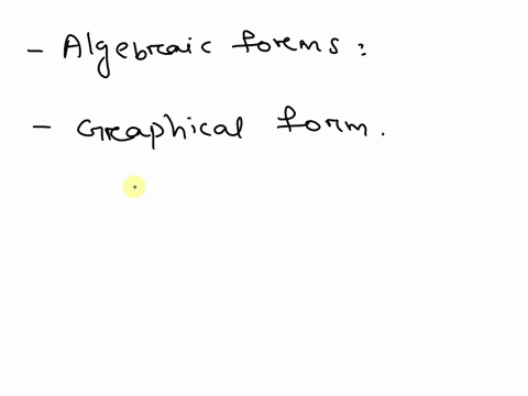 The zybook shows 3 different forms ways of describing for...