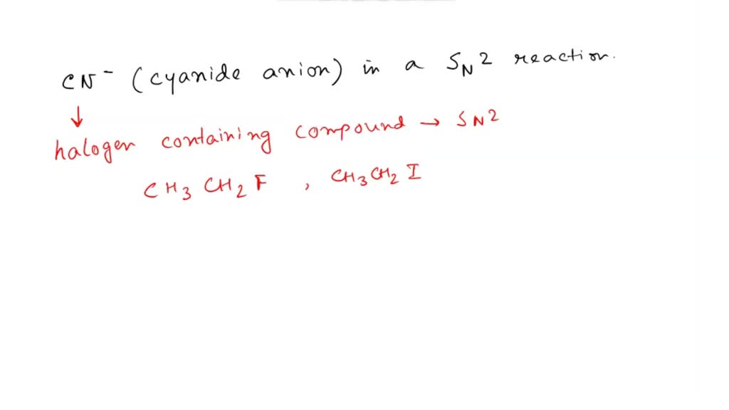 SOLVED: Question 20 (1 point) Which substrate reacts with the cyanide ...