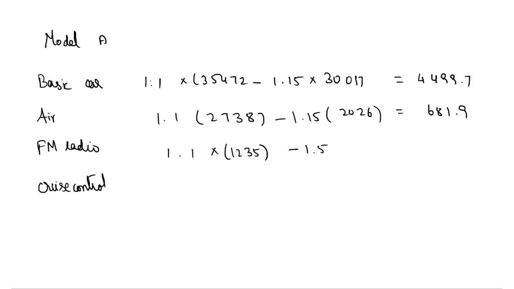 SOLVED: Texts: Auto Dealers Incorporated sells a handmade automobile as ...