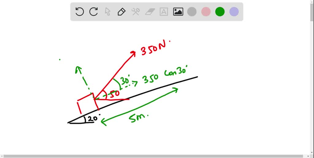 'Suppose a box on a frictionless ramp is being pulled by a rope with a ...