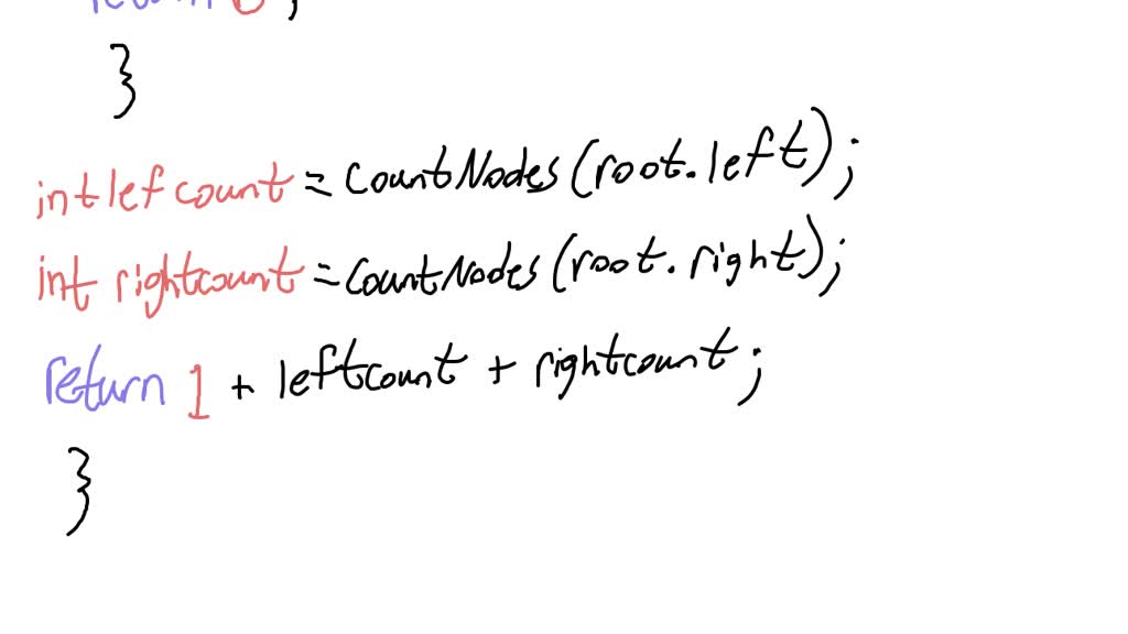 Solved In Java Given A Binary Tree Of Integers Write A Routine Which Will Count The Number Of