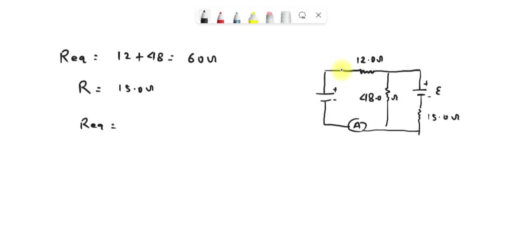 SOLVED: In the circuit shown in the figure, both batteries have insignificant internal ...