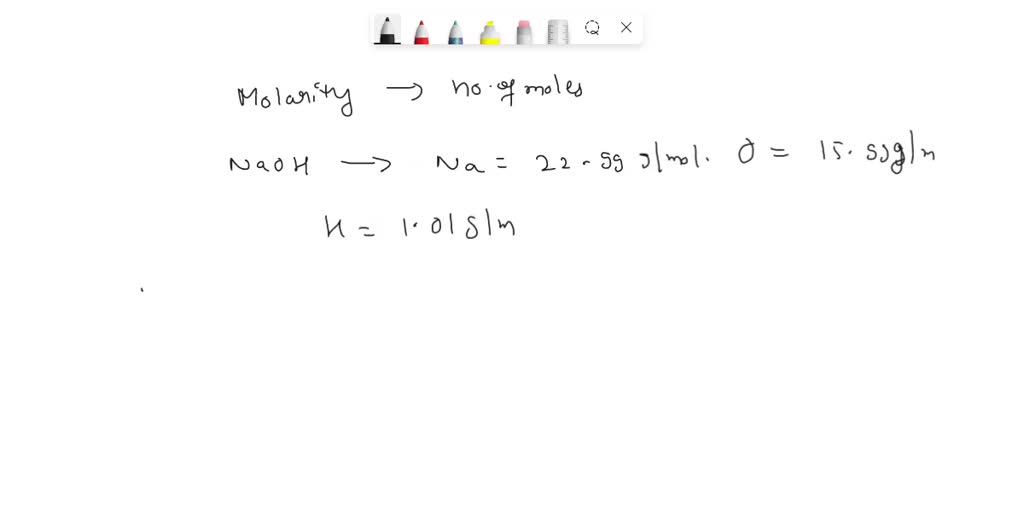 SOLVED: Texts: Sodium hydroxide is extremely soluble in water. At a certain temperature, a ...