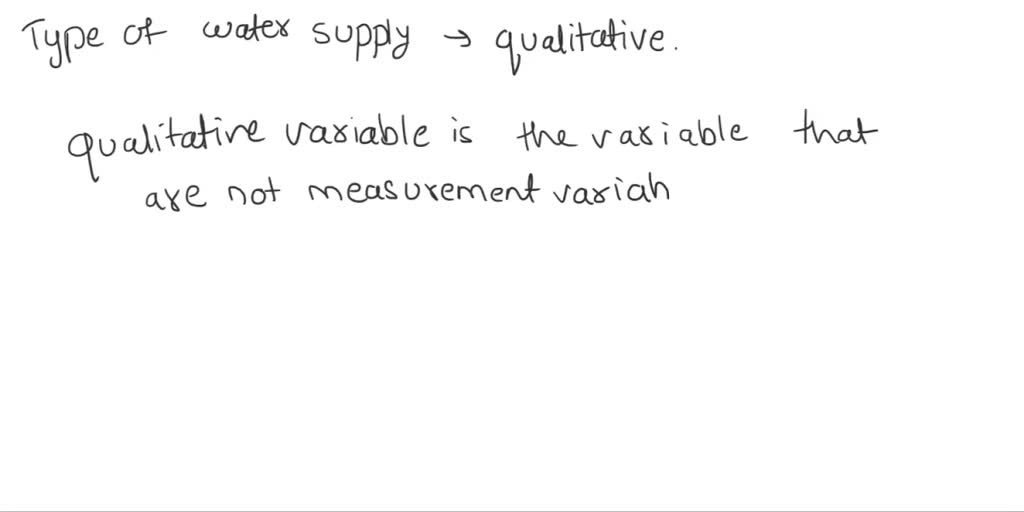 SOLVED: A study of the quality of drinking water recorded the following ...