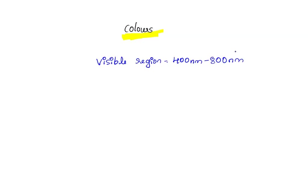 SOLVED: Dyes do not appear as the color they absorb, but rather the ...