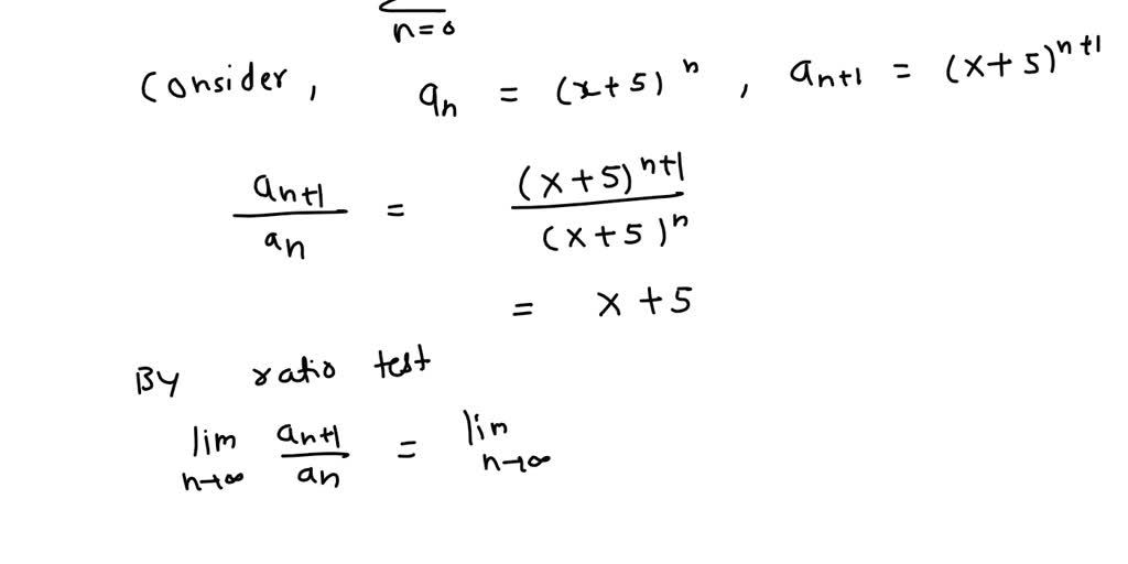 SOLVED: Find the values of x for which the series converges. (Enter ...