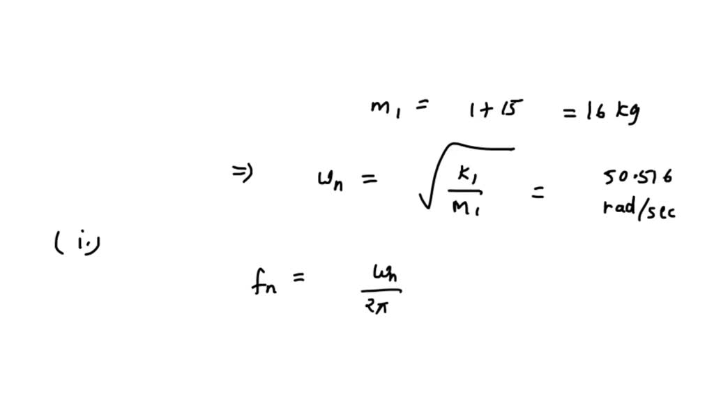 SOLVED: Consider system that is vibrating in the vertical direction due ...