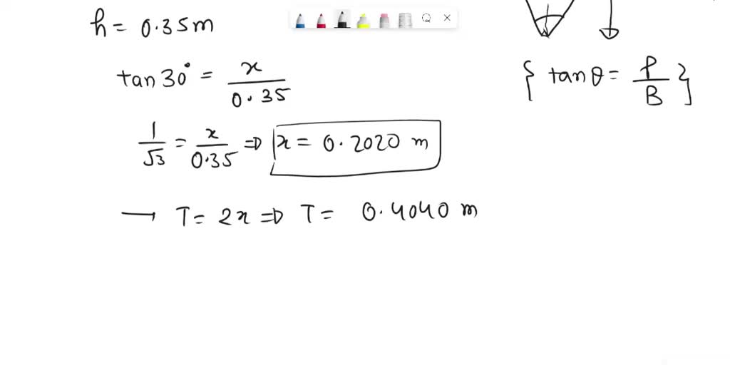 SOLVED: Water flows along the triangular trough with an average ...