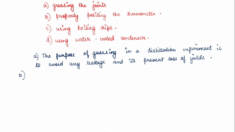 Distillation experiment distillation what is the purpose of...