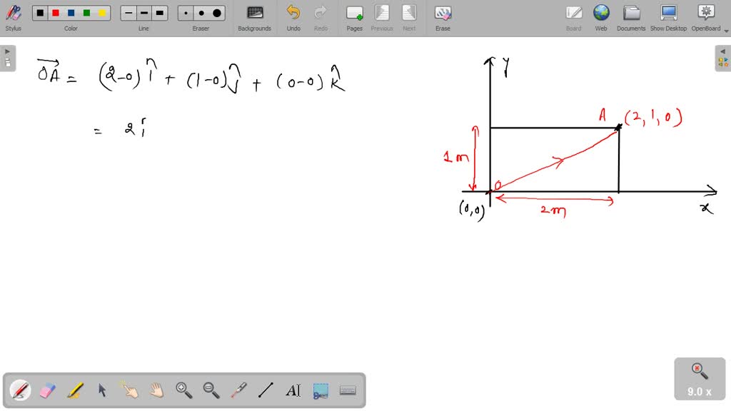 SOLVED: A rectangle is 2 meters On one side and 1 meter 0n the other ...