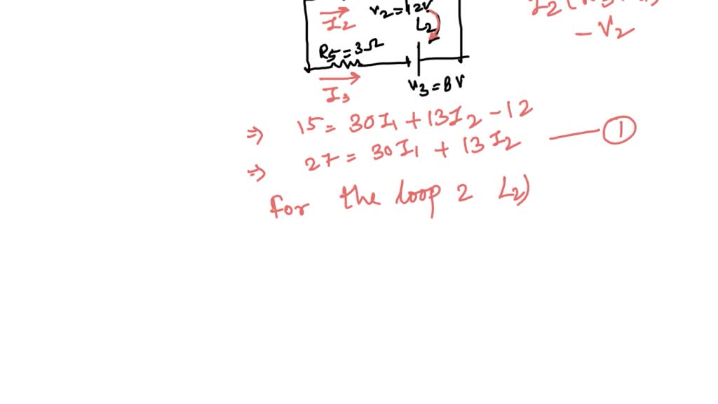 SOLVED: Use Kirchhoff’s Laws to find all three different currents in the circuit shown below ...