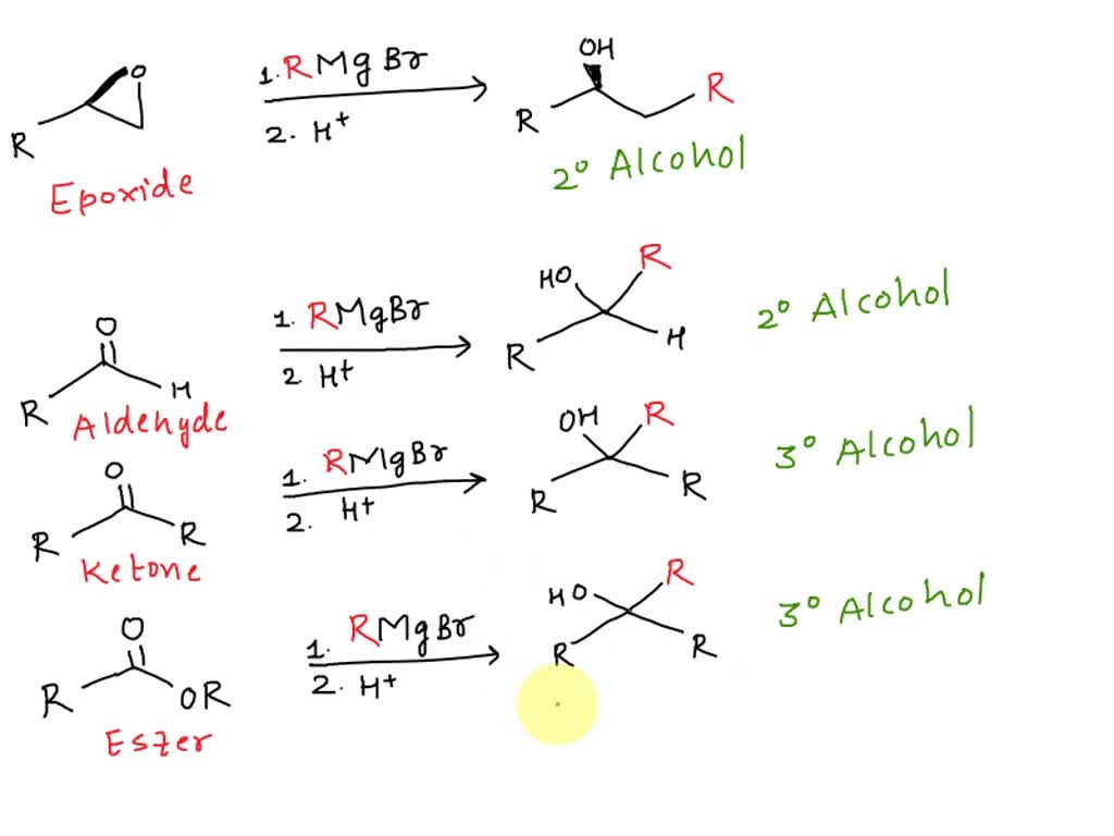 Solved Question 5 Which Of The Following Can Grignard Reagents React