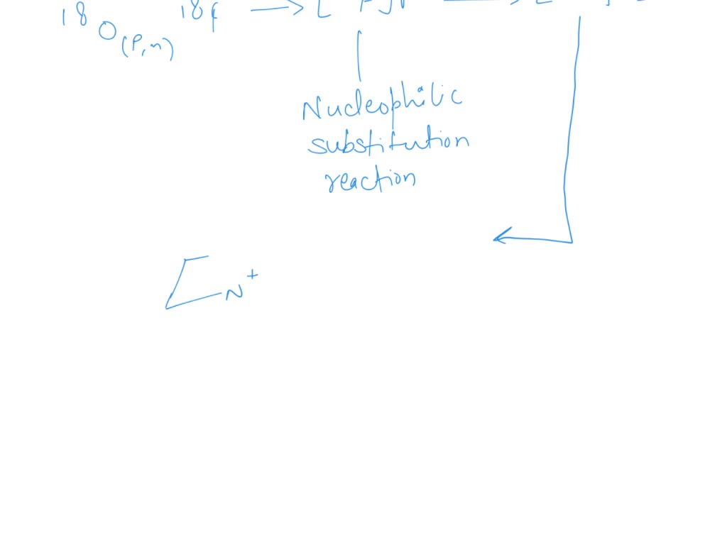 SOLVED: Draw the mechanism for the fluorine-18 radiolabeling of a ...