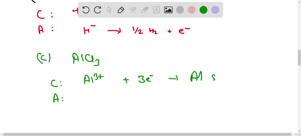 SOLVED: Write the half-reactions and cell reaction occurring during ...