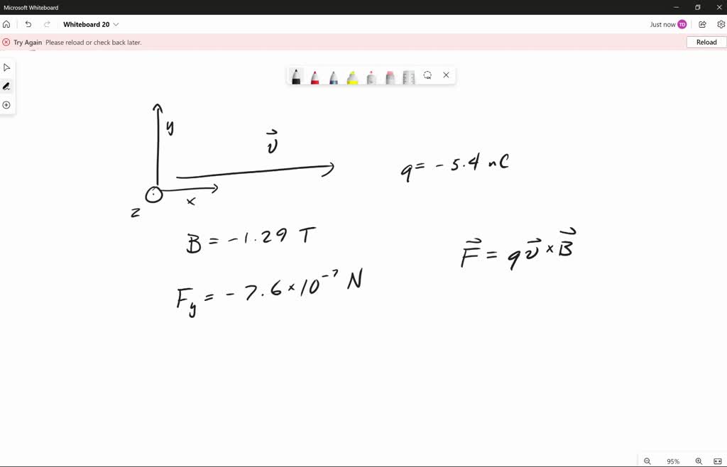 SOLVED: A particle with charge 9.25x10^-6C moves at 9.72x 10^6m/s ...