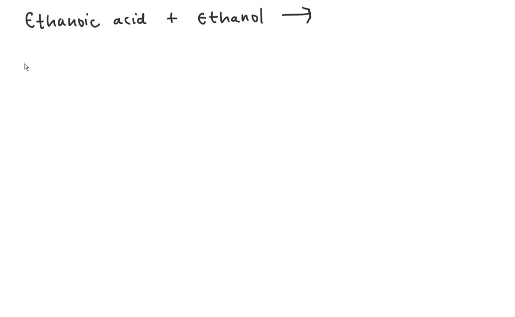 SOLVED: provide the structural formula for the following esterfication ...